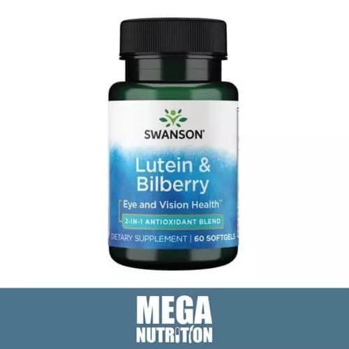 Swanson Lutein & Bilberry 60 Softgels | Vision Care Formula For Eye ...