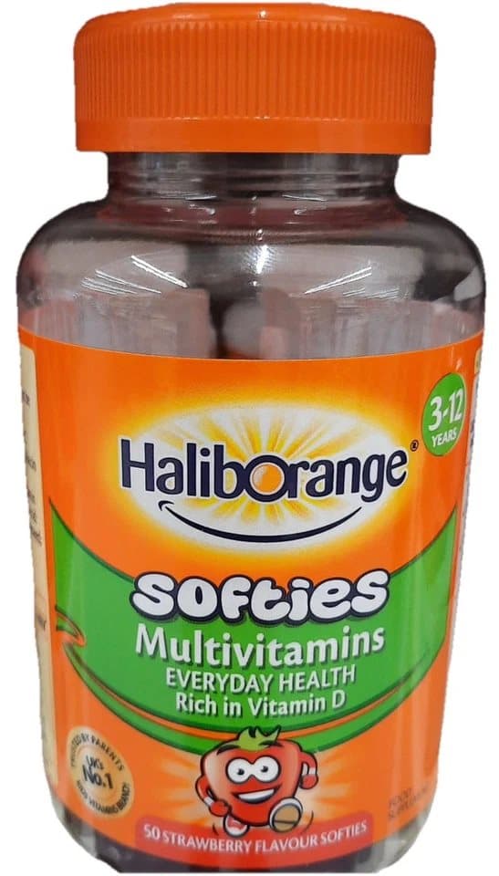Haliborange Softies Multivitamin Strawberry Flavour Rich In Vitamin D ...