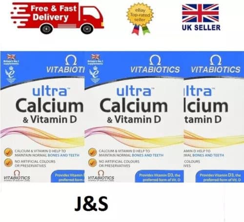 Vitabiotics Ultra Calcium with Vitamin D Tablets 30 (3 Pack) | CDON