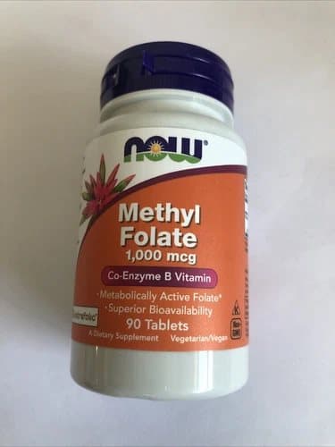 Now Foods Methylfolate 1000 mcg 90 tablets | CDON
