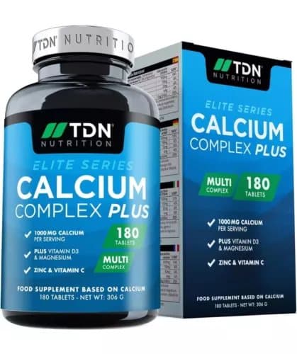 3 Months Supply Calcium and Vitamin D 180 Tablets High Strength 1000Mg ...