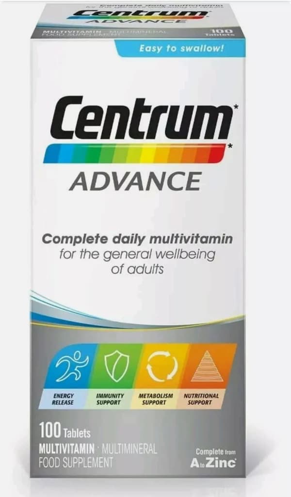 Centrum Advance Multivitamin & Mineral Tablets Vitamin D Multivitamin ...