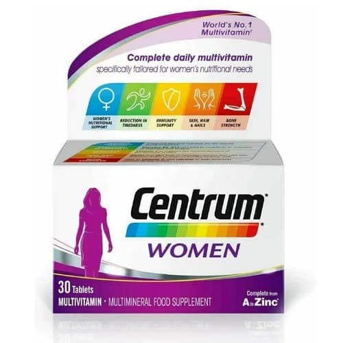 Centrum Women Multi Vitamins and Minerals Tablet 30 Tablets | CDON