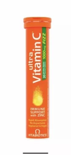 Vitabiotics Ultra Vitamin C 1000mg Fizz 20 Effervescent Orange Flavour ...