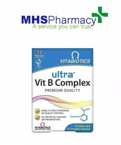 Vitabiotics Ultra Vit B Complex Provides All 8 B Complex Vitamins 60 ...