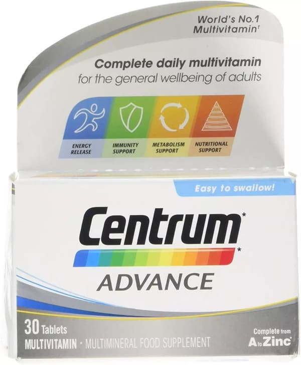 Centrum Advance Multivitamin Tablets, Pack of 30 | CDON