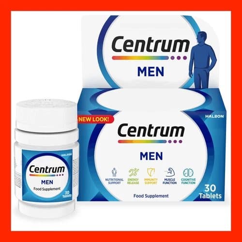 Centrum Men Tablets Multivitamin & Mineral Supplements 30 Tablets | CDON