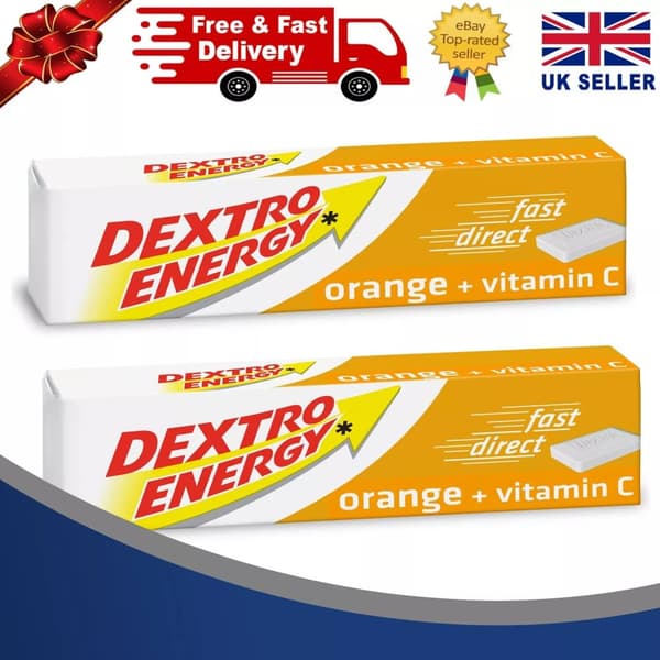 Dextro Energy Dextrose Glucose Fast Acting Orange Tablets 47g- | CDON