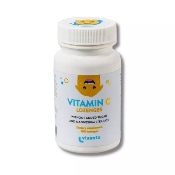 VISANTO VITAMIN C 100 LOZENGES FOR CHILDREN - FOR KIDS - no sugar | CDON