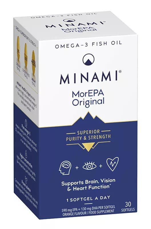 Minami MorEPA Original Smart Fats Fish Oil Omega-3 EPA 60 Softgels | CDON