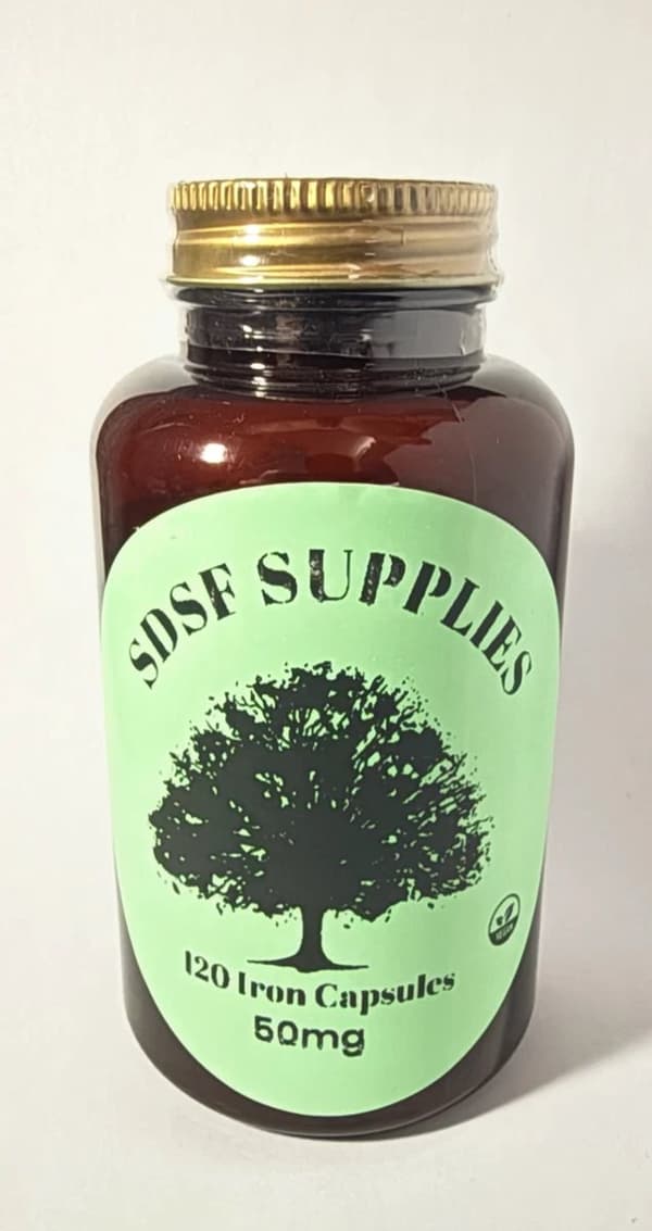 Extra High Strength Iron Tablets 50mg Iron Bisglycinate - 180 Vegan ...