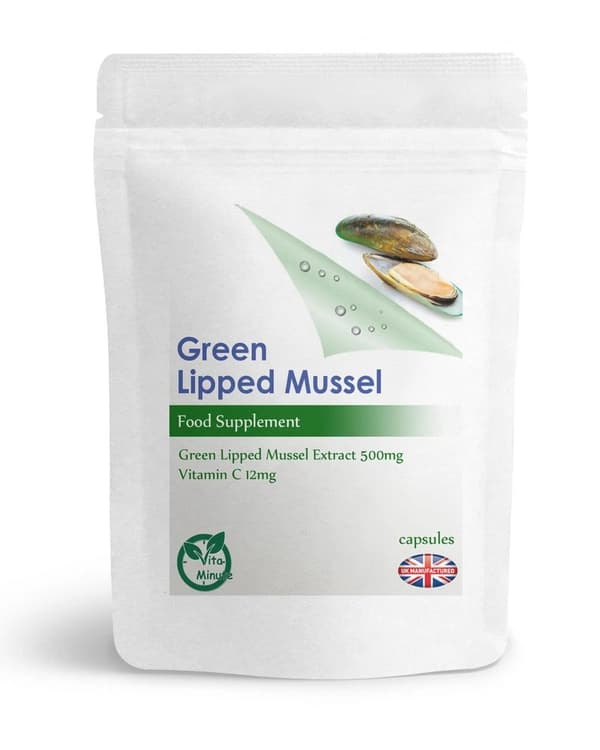 Green Lipped Mussel 500mg (90 Capsules) Joints and Cartilage, Humans ...