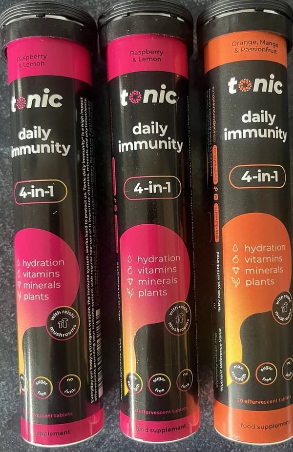 Tonic Health Daily Immunity Tablets - 4-in-1 Effervescent Multivitamins ...