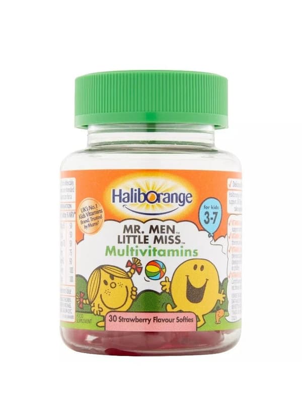 Haliborange Mr Men Little Miss Multivitamins Strawberry - 30 Softies X ...
