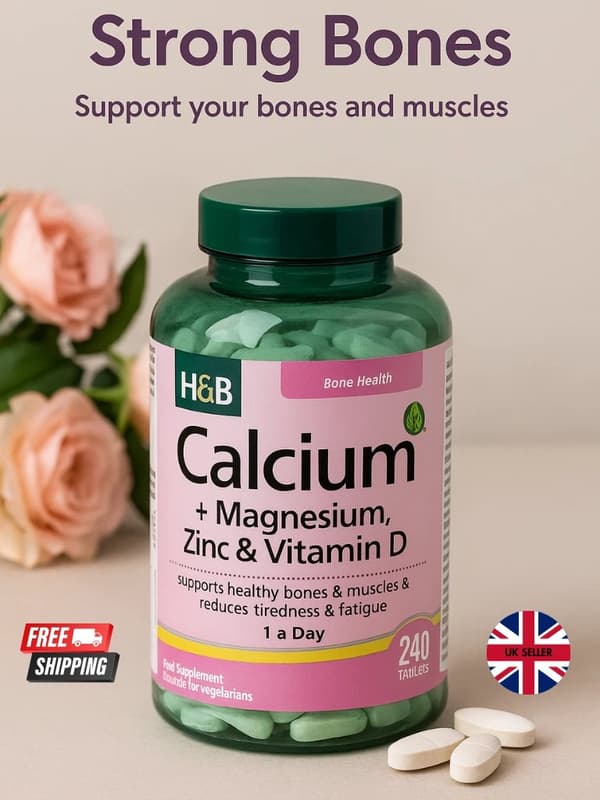 Holland & Barrett calcium magnesium vitamin D & Zinc 240 tablets immune ...