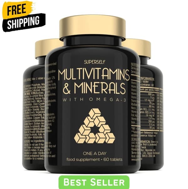 Multivitamins and Minerals with Omega 3 - Multivitamin Tablets for Men ...
