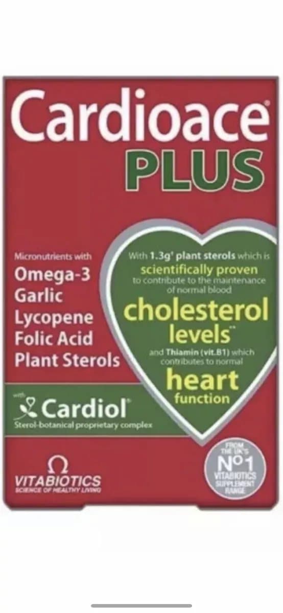 Vitabiotics Cardioace Plus 60 Capsules FACTORY SEALED BOX LONG DATE | CDON