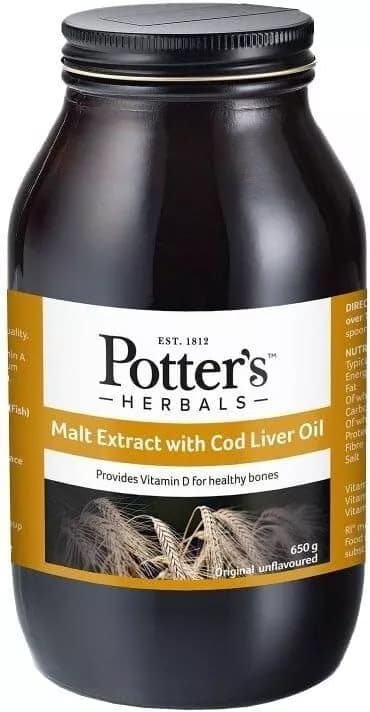 Potter's Herbals Malt Extract With Cod Liver Oil 650g | CDON