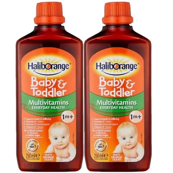 Haliborange Baby and Toddler Multivitamin Liquid 2 x 250ml | CDON