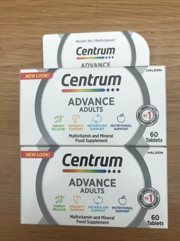 Centrum Advance Multivitamin & Minerals 2 X 60 Tablets BB 09/2025, New ...