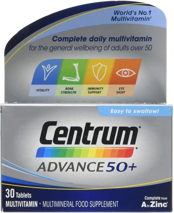 Centrum Advance 50+ Multivitamin & Mineral Tablets 30 | CDON