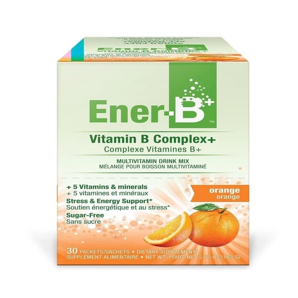 Ener-C Ener-B Vitamin B Complex+ Orange 30 Sachets | CDON