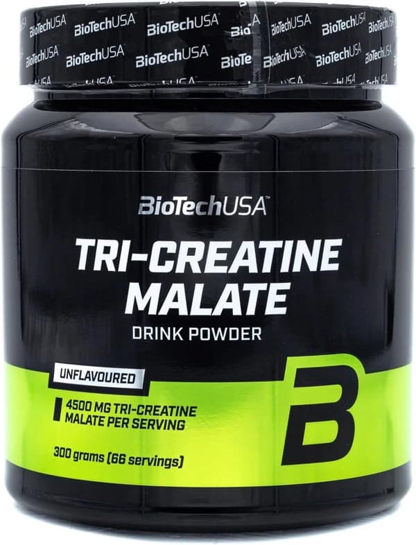 BioTechUSA Tri Creatine Malate 4500mg Triple Creatine Compound Gluten ...