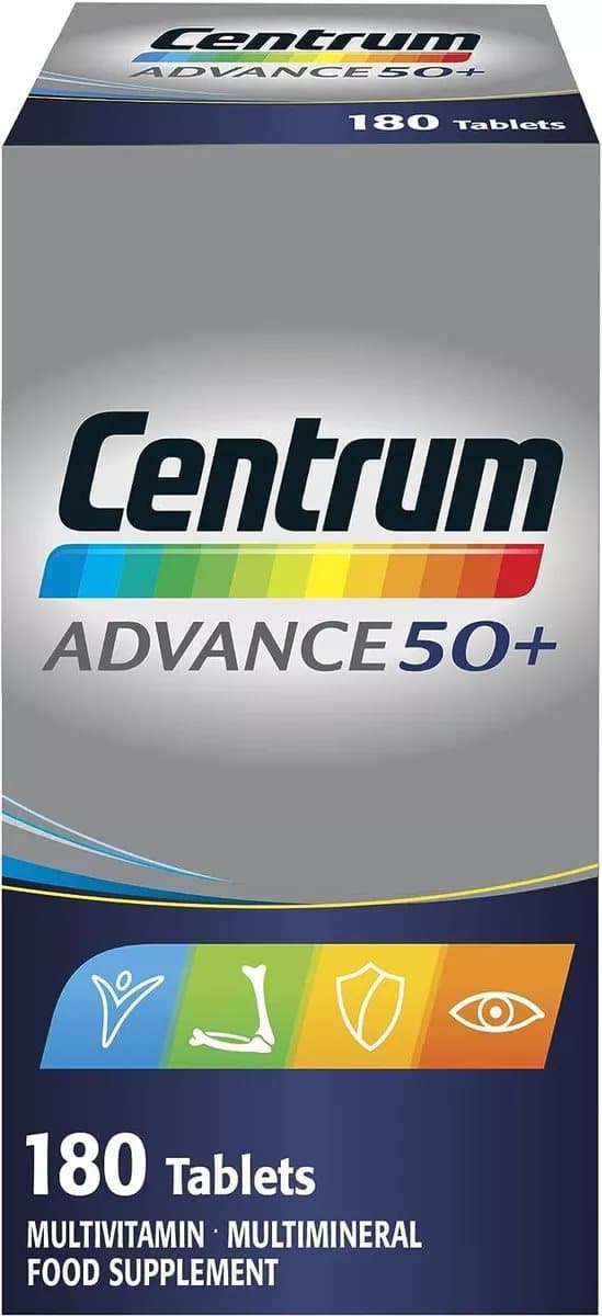 Centrum Advance 50+ Multivitamin & Mineral Tablets - 180 tablets | CDON