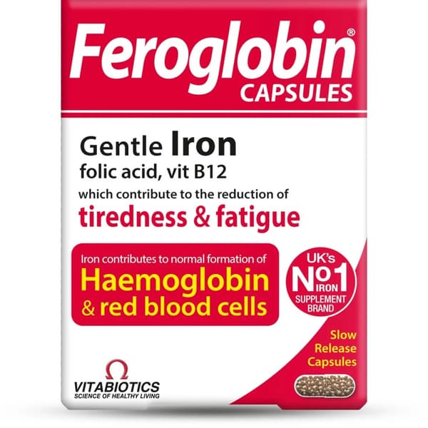 Feroglobin Iron Supplement Capsules Support Iron Defficiency Anemia and ...