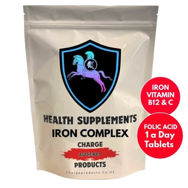 Iron Complex 200 Tablets Iron Folic Acid Vitamin B12 Vitamin C Blood ...