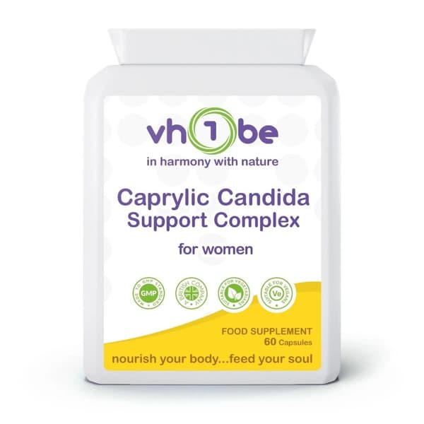 Caprylic Candida Support Complex for Women 60 Capsule Healthy Yeast ...
