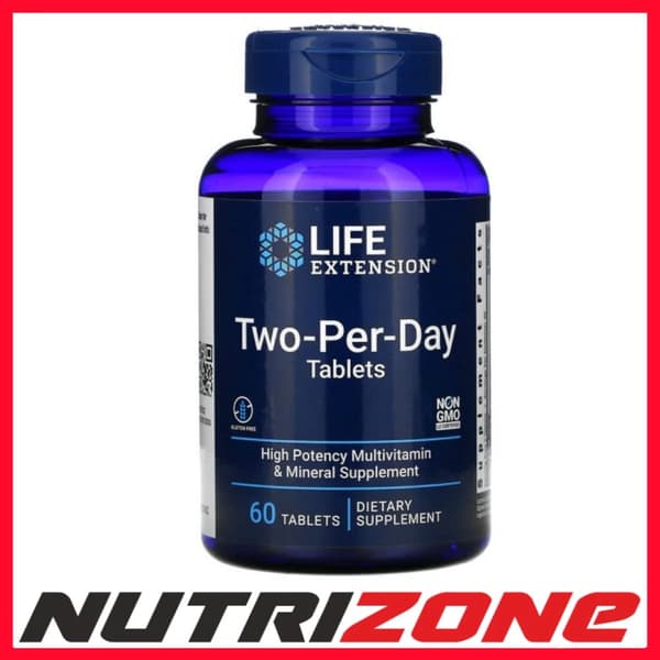 Life Extension Two-Per-Day Multivitamin & Mineral Tablets Immunity - 60 ...