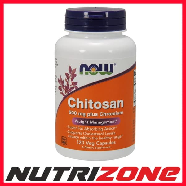 Now Foods Chitosan 500mg Plus Chromium Weight Loss Diet Support - 120 ...