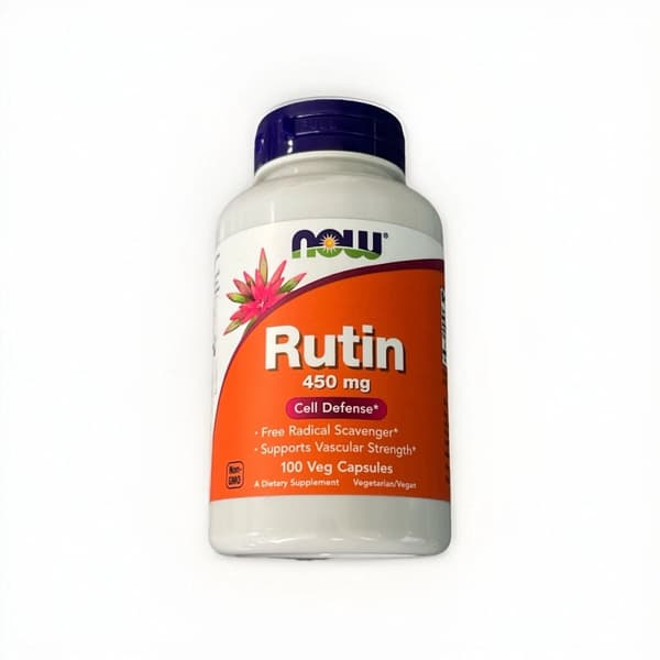 NOW Foods Rutin 450mg 100 Veg Capsules Vascular Support Antioxidant ...