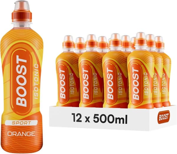 Boost Sports Drink Orange Flavour 12 Isotonic Drink with Vitamin B12 ...