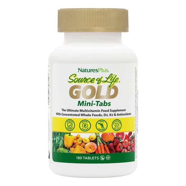 Natures Plus Source of Life Gold Multivitamin Mini-Tabs 180 | CDON