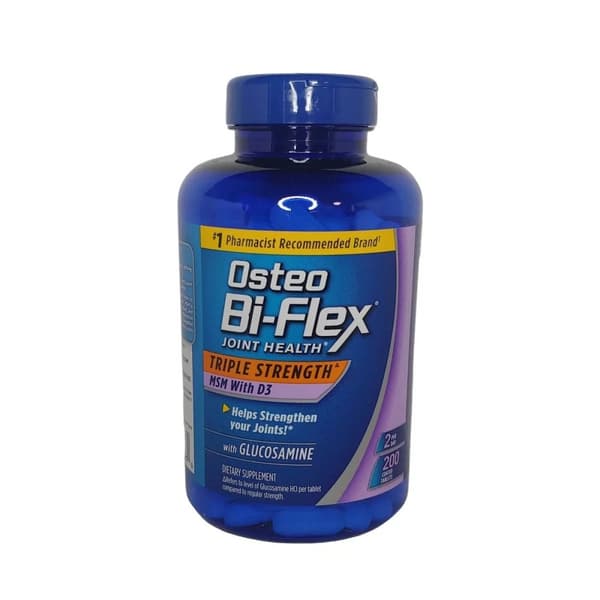 Osteo Bi-Flex Triple Strength Joint Health + Vitamin D3, 200 Tablets ...