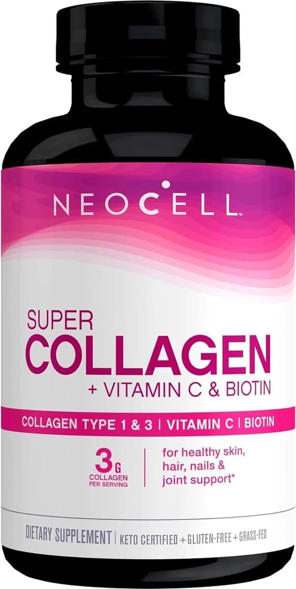 Neocell Super Collagen Type 1&3 + Vitamin C & Biotin 180 Tablets Hair ...