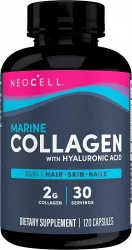 NeoCell Marine Collagen with Hyaluronic Acid 120 Capsules for Hair ...