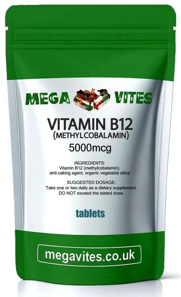 VITAMIN B12 (METHYLCOBALAMIN) TABLETS 5000mcg - BLOOD CELL FORMATION ...
