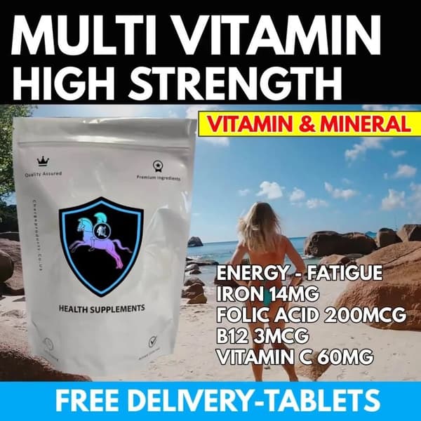 MULTI VITAMIN Iron 14mg Folic Acid 200mcg Vitamin C 60mg B12 3mcg 120 Tablets | CDON