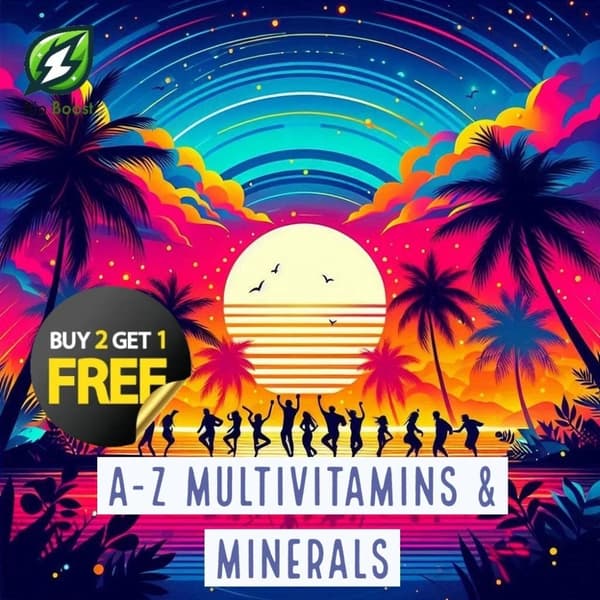 A-Z Multi Vitamins & Minerals 60 Tablets One a Day Multivitamin For Men ...