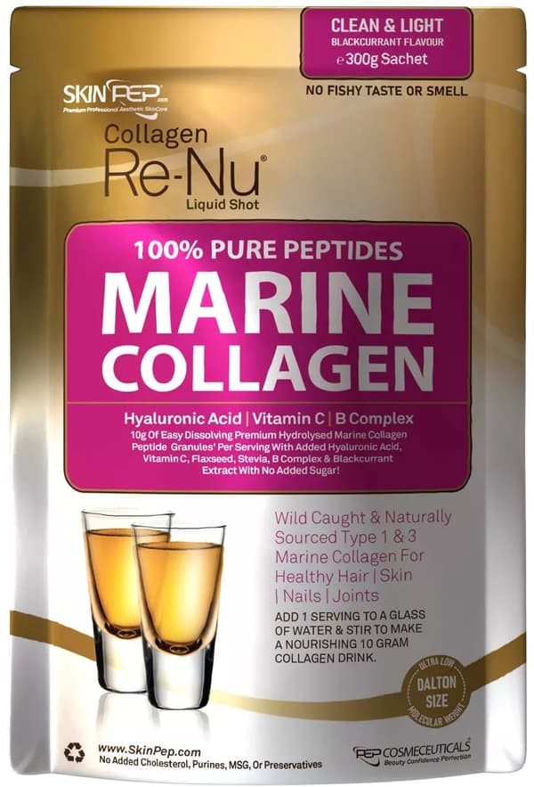 Halal Collagen Marine Peptides Powder + Hyaluro C, Biotin Hair Skin ...