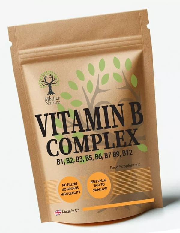 Vitamin B Complex High Strength caps B1, B2, B3, B5, B6, B7, B9, B12 ...