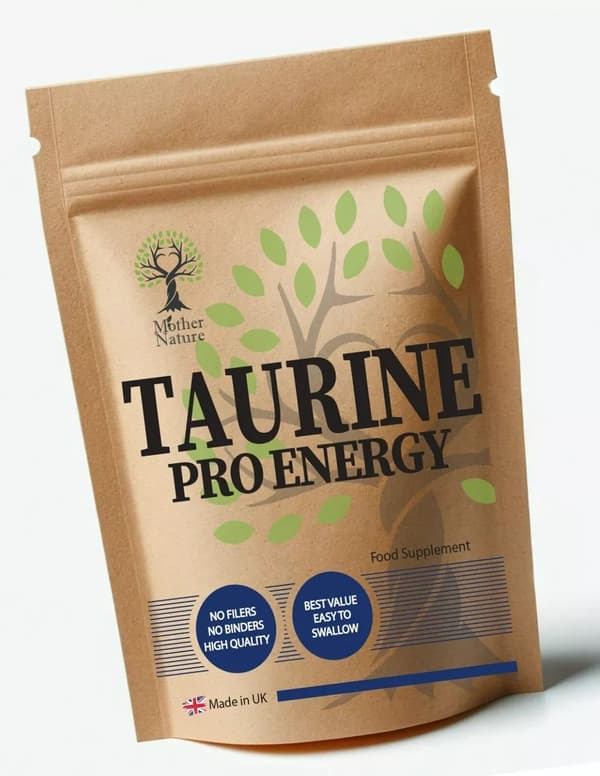 Taurine Capsules 700mg Clean Amino Acids Supplement Powder Energy 60 ...