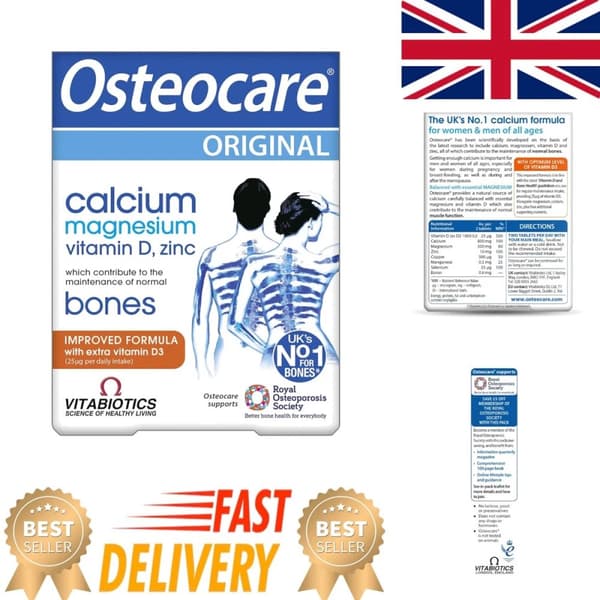 Osteocare 30-Count Tablets with Calcium & Magnesium for Optimal Health ...