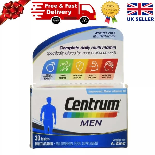 Centrum Men Multivitamin (30 Tablets) | CDON
