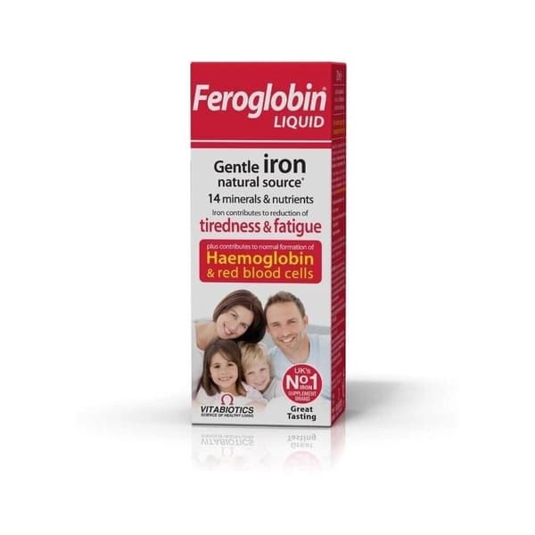 Feroglobin - B12 & Iron Supplement Liquid 200ml for Haemoglobin | CDON