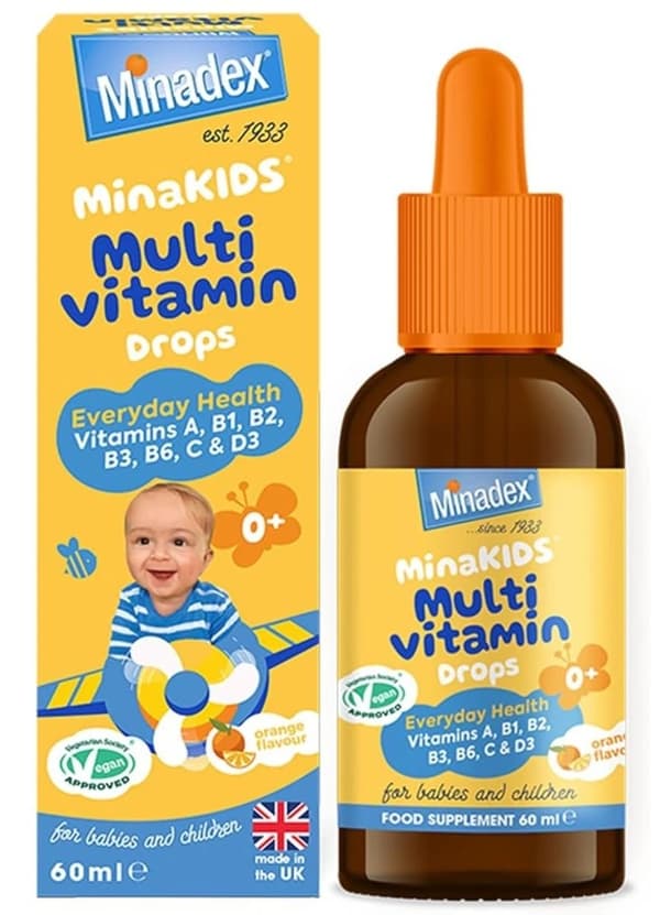 Minadex Multi Vitamin Drops For Babies and Children - 60ml | CDON