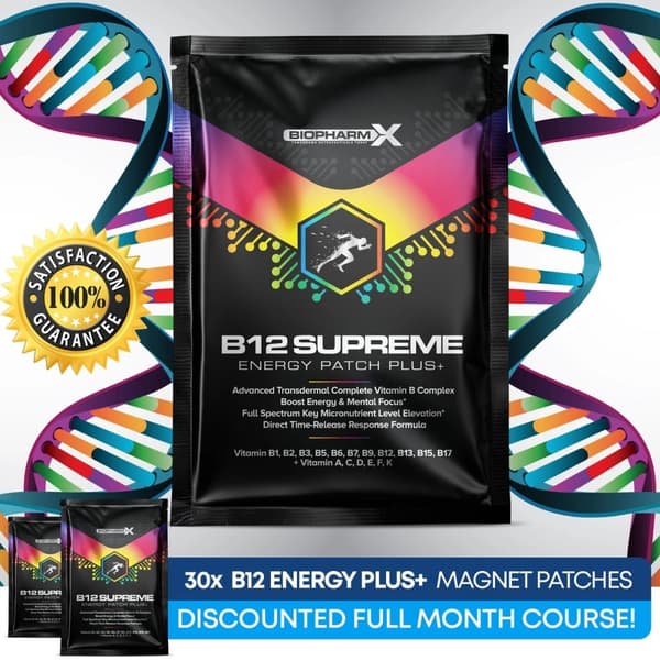 Vitamin B Complex Patch Vitamin B12 5000mg + Vitamins B1 B2 B3 B6 High ...